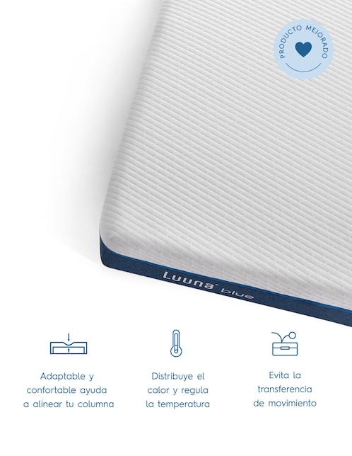 Colchón en caja Luuna blue hs 3