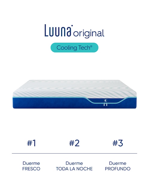 Colchón en caja Luuna original cooling 3