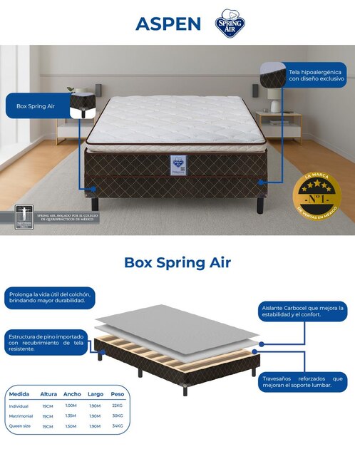 Box Spring Air Aspen 4